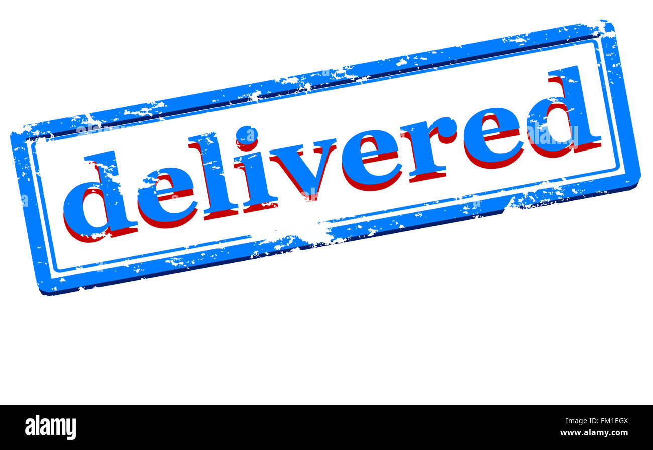 Delivered rubber stamp hi-res stock photography and images - Alamy