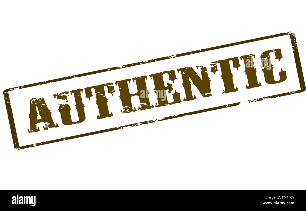 Rubber stamp with word authentic inside, vector illustration Stock ...