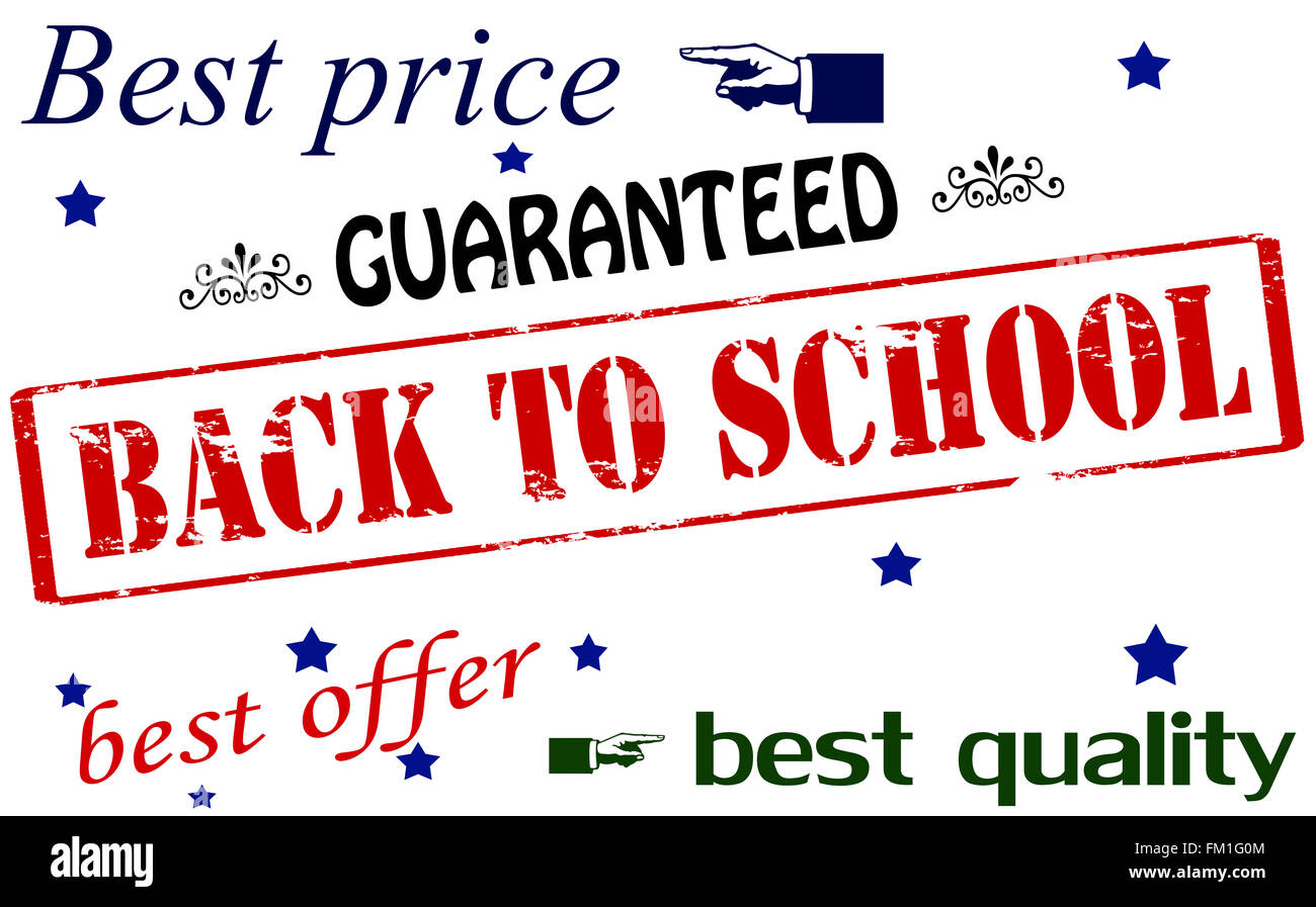Rubber stamps with text back to school inside, vector illustration ...