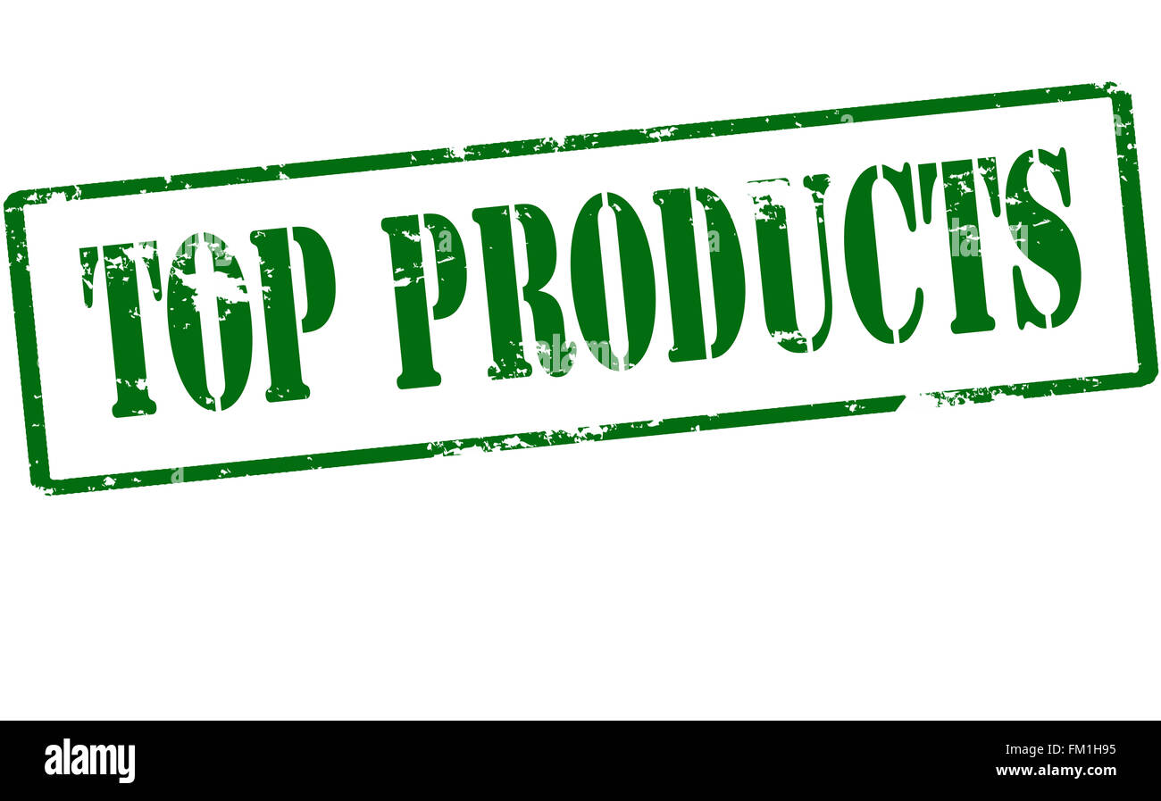 Rubber stamp with text top products inside, vector illustration Stock ...