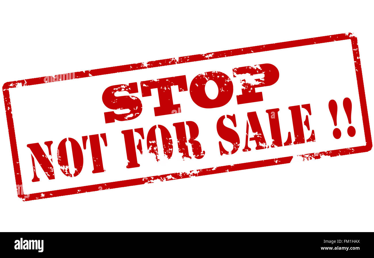Rubber stamp with text stop not for sale inside, vector illustration ...