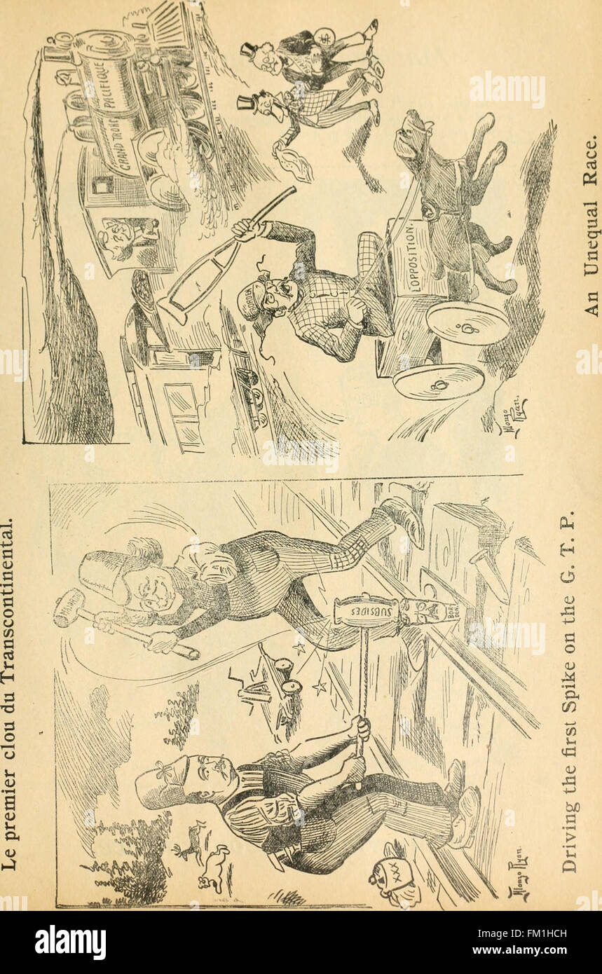 This 1904 political caricature captures a satirical perspective on ...