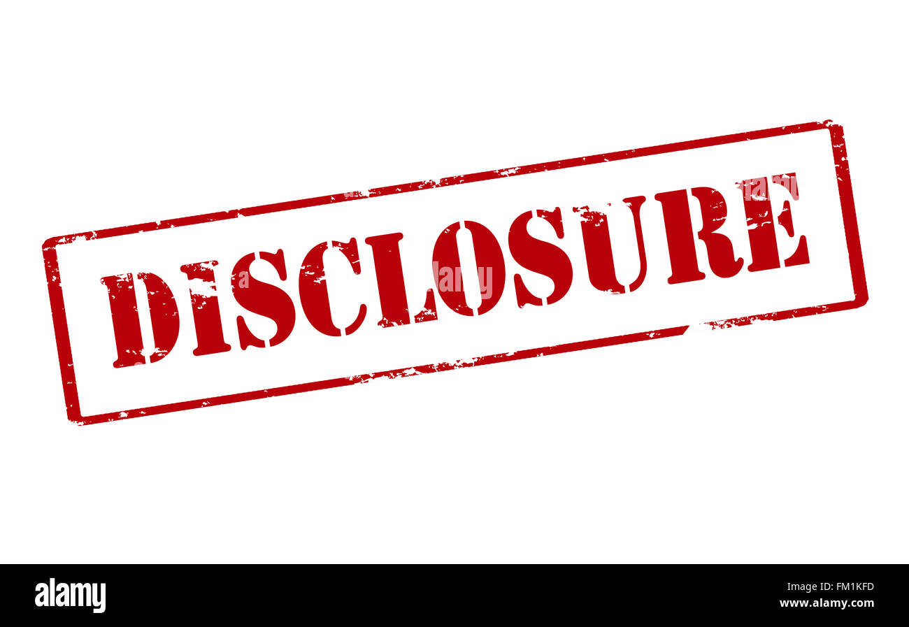 Rubber stamp with word disclosure inside, vector illustration Stock ...