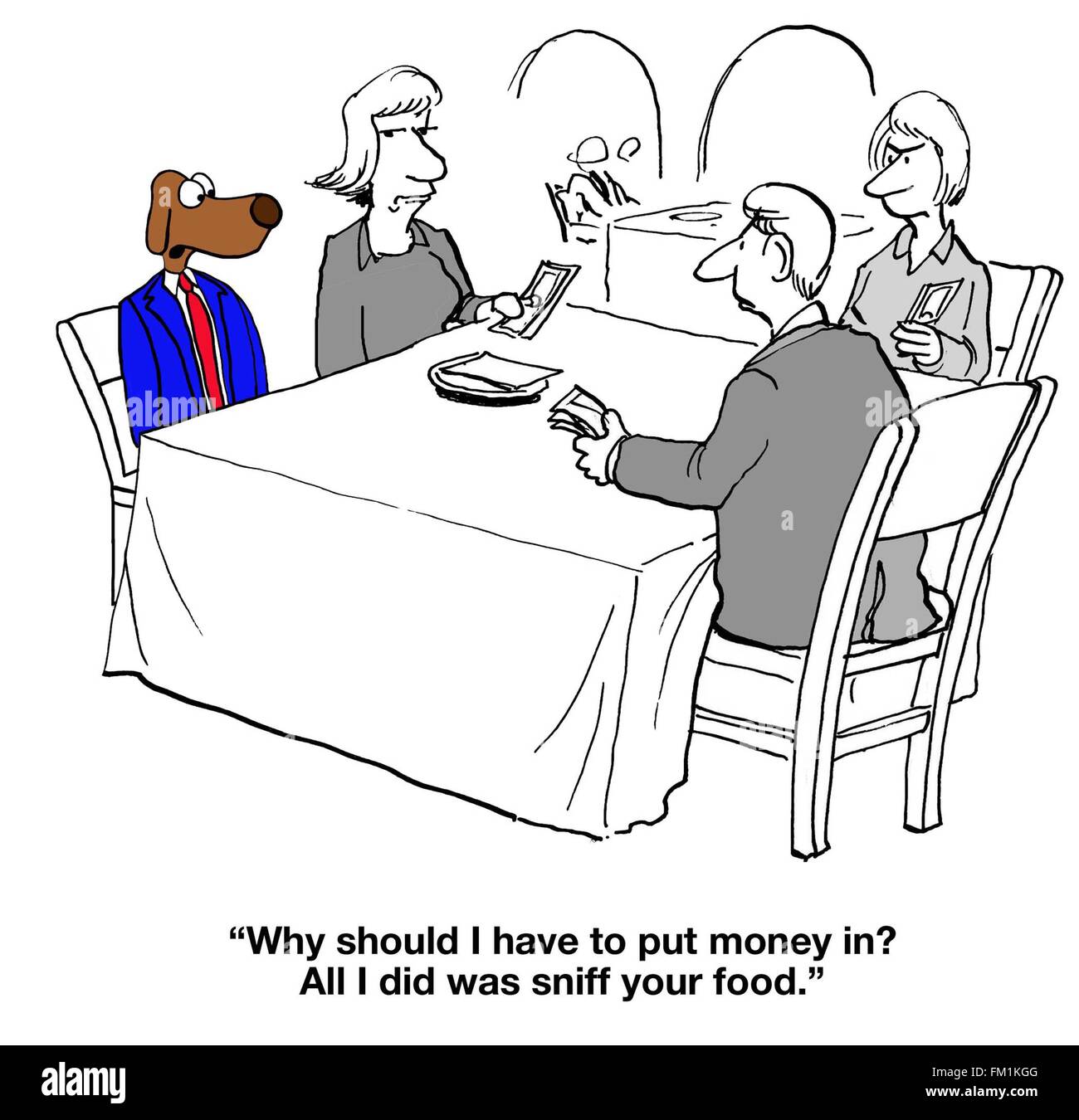 Restaurant dinner with friends Cut Out Stock Images & Pictures - Alamy