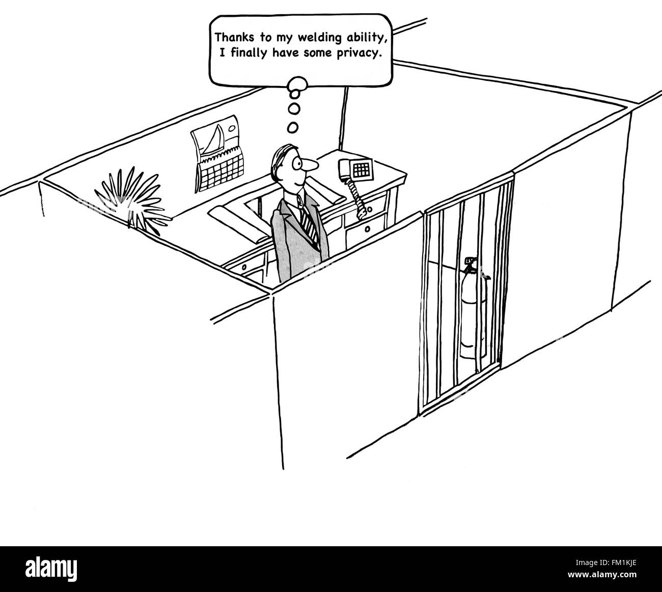 Office Cubicle Cartoon