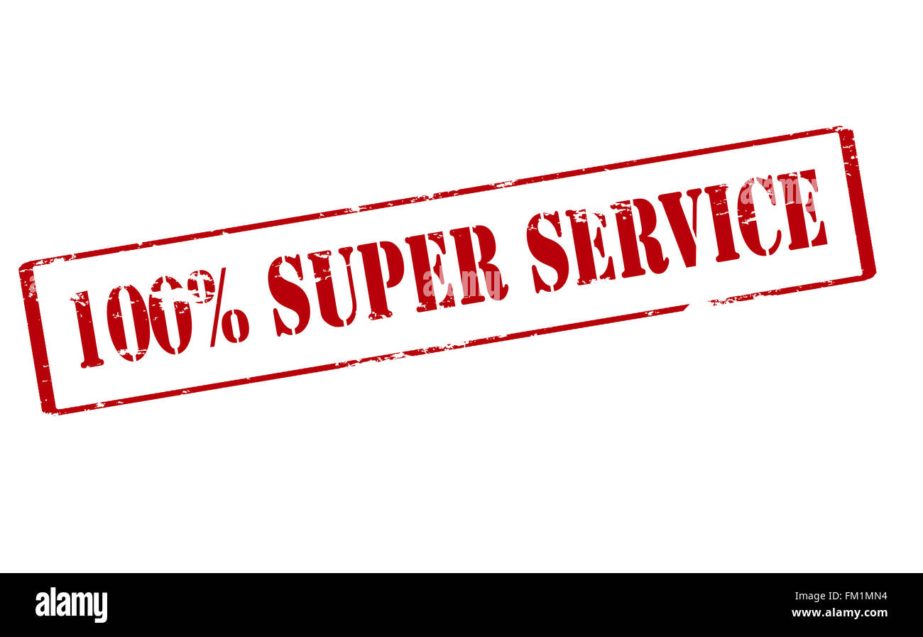 Super service rubber stamp hi-res stock photography and images - Alamy