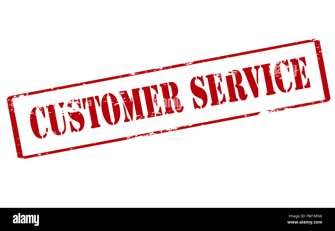 Rubber stamp with text customer service inside, vector illustration ...