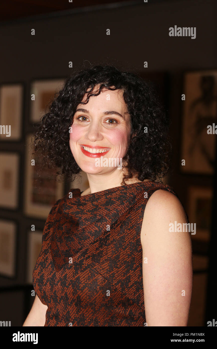 Manchester, UK. 10th March, 2016. Writer Kate Field speaking at the ...