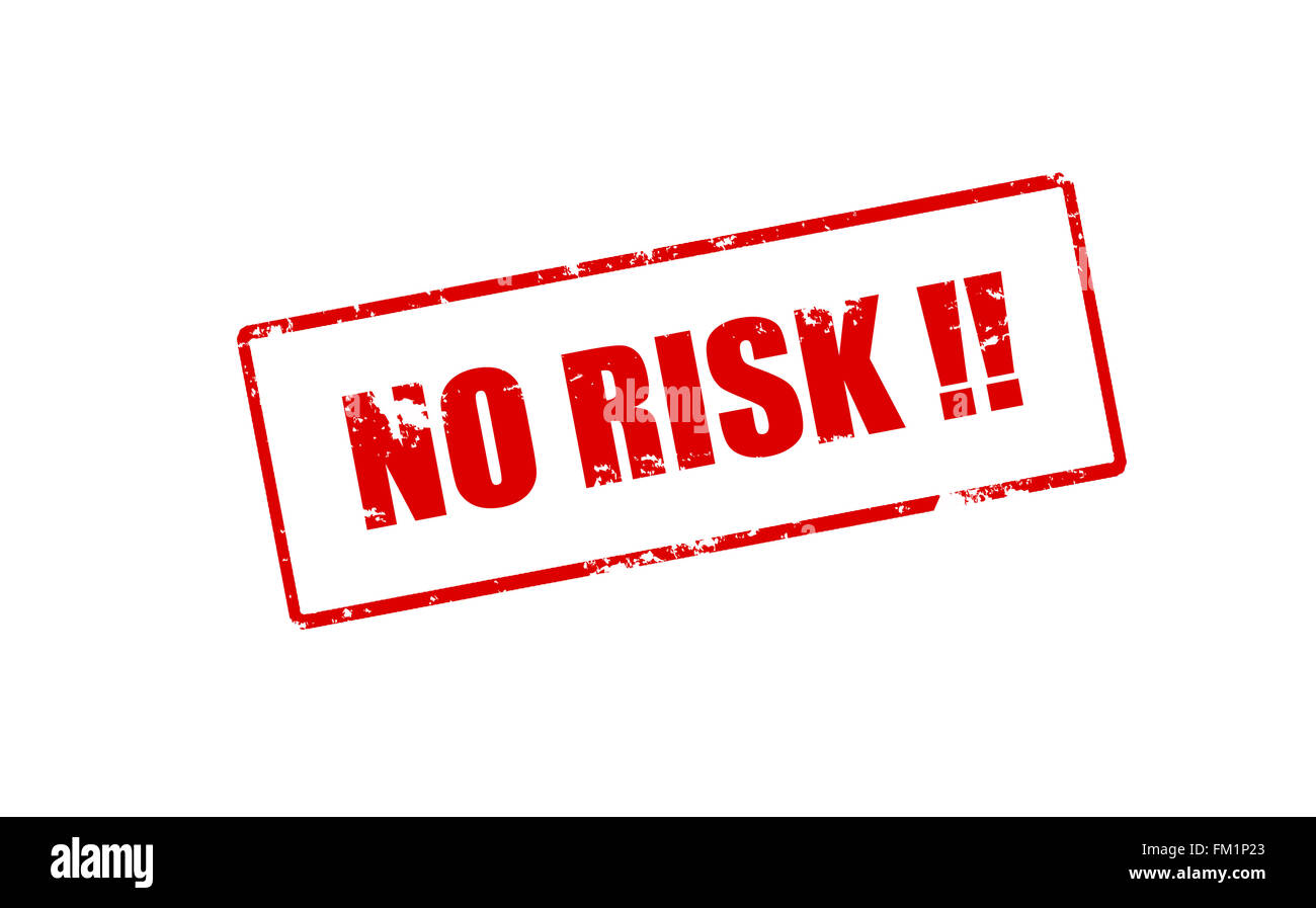 Rubber stamp with text no risk inside, vector illustration Stock Photo ...