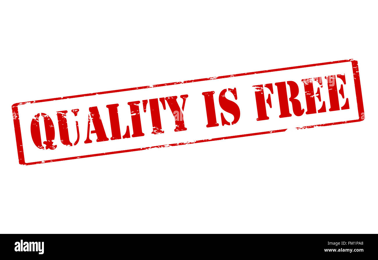 Rubber stamp with text quality is free inside, vector illustration ...