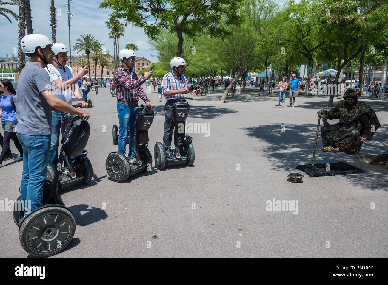 Group of people riding segways hi-res stock photography and images - Alamy