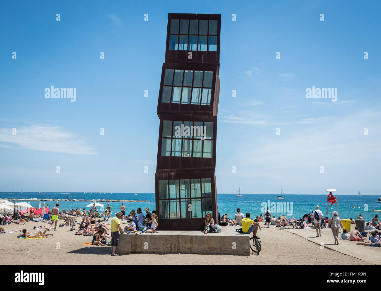 Lestel Ferit sculpture designed by Rebecca Horn on the beach in ...