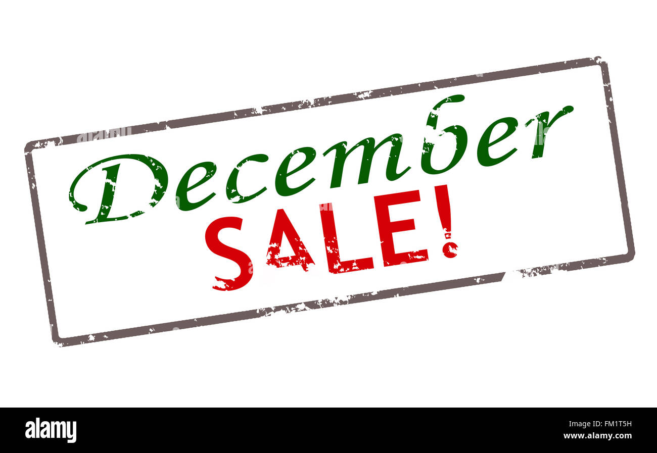 Rubber stamp with text December sale inside, vector illustration Stock ...