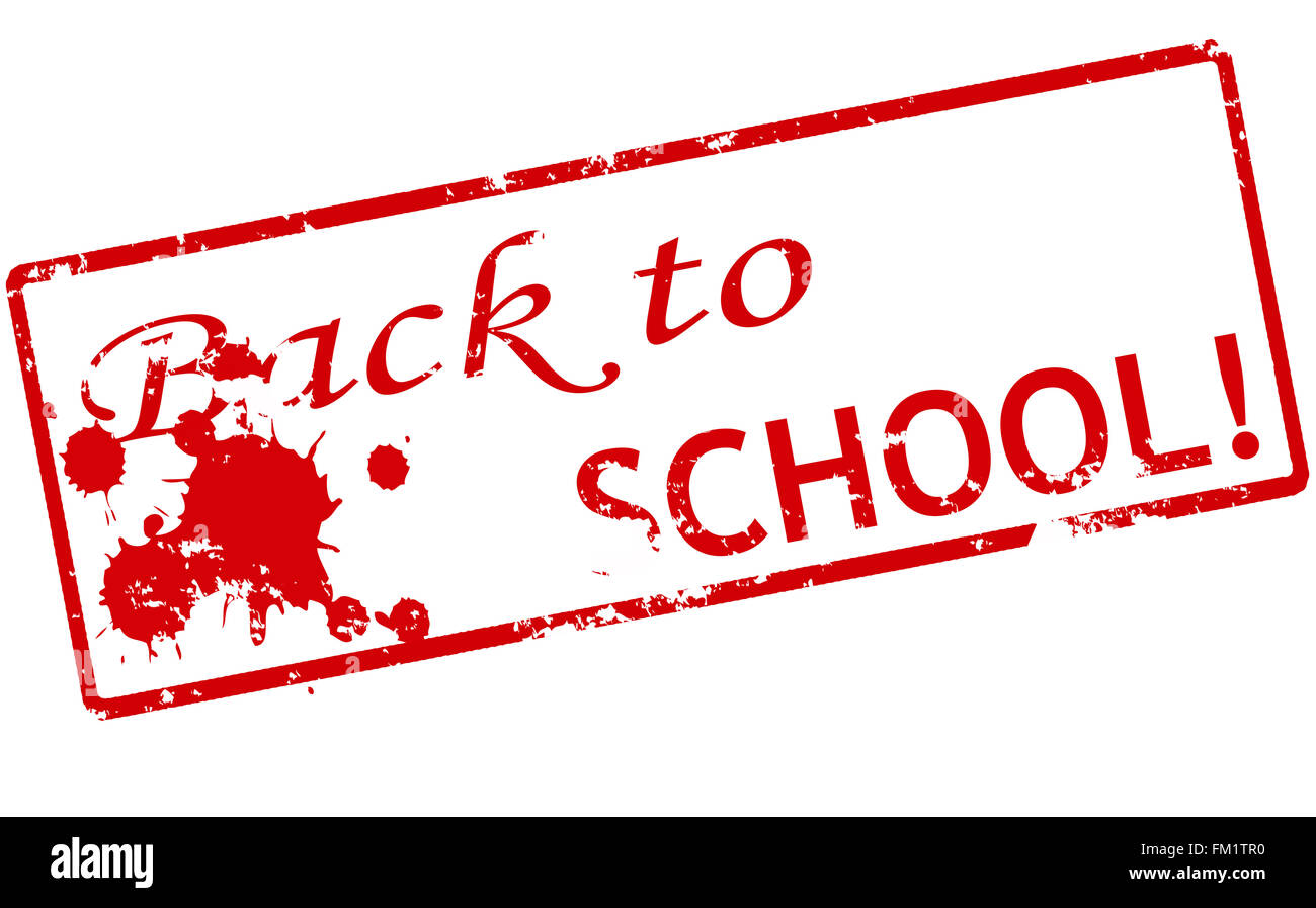 Rubber stamp with text back to school inside, vector illustration Stock ...
