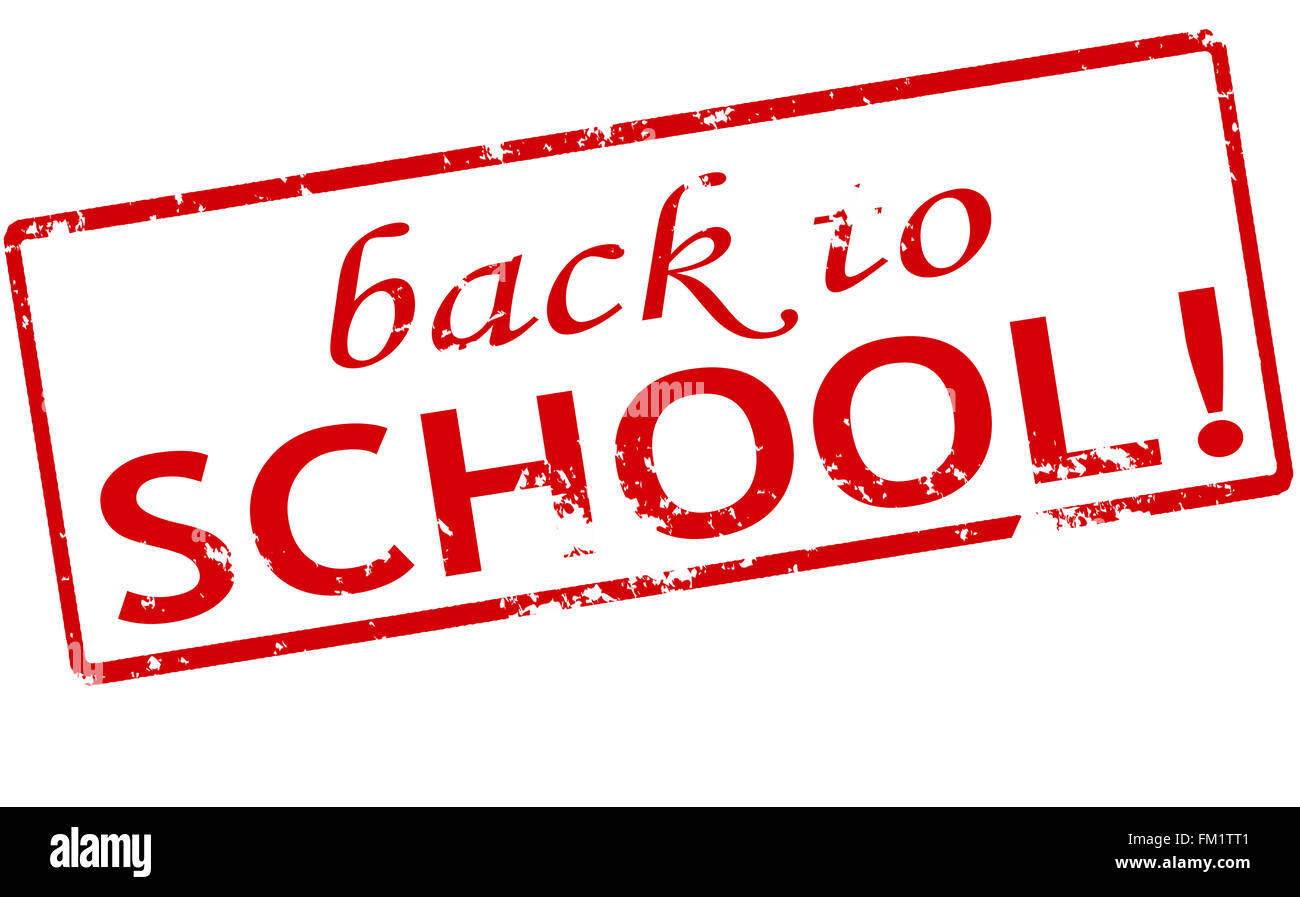 Rubber stamp with text back to school inside, vector illustration Stock ...