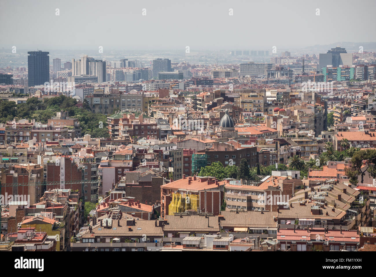 Panorama of barcelona hi-res stock photography and images - Alamy