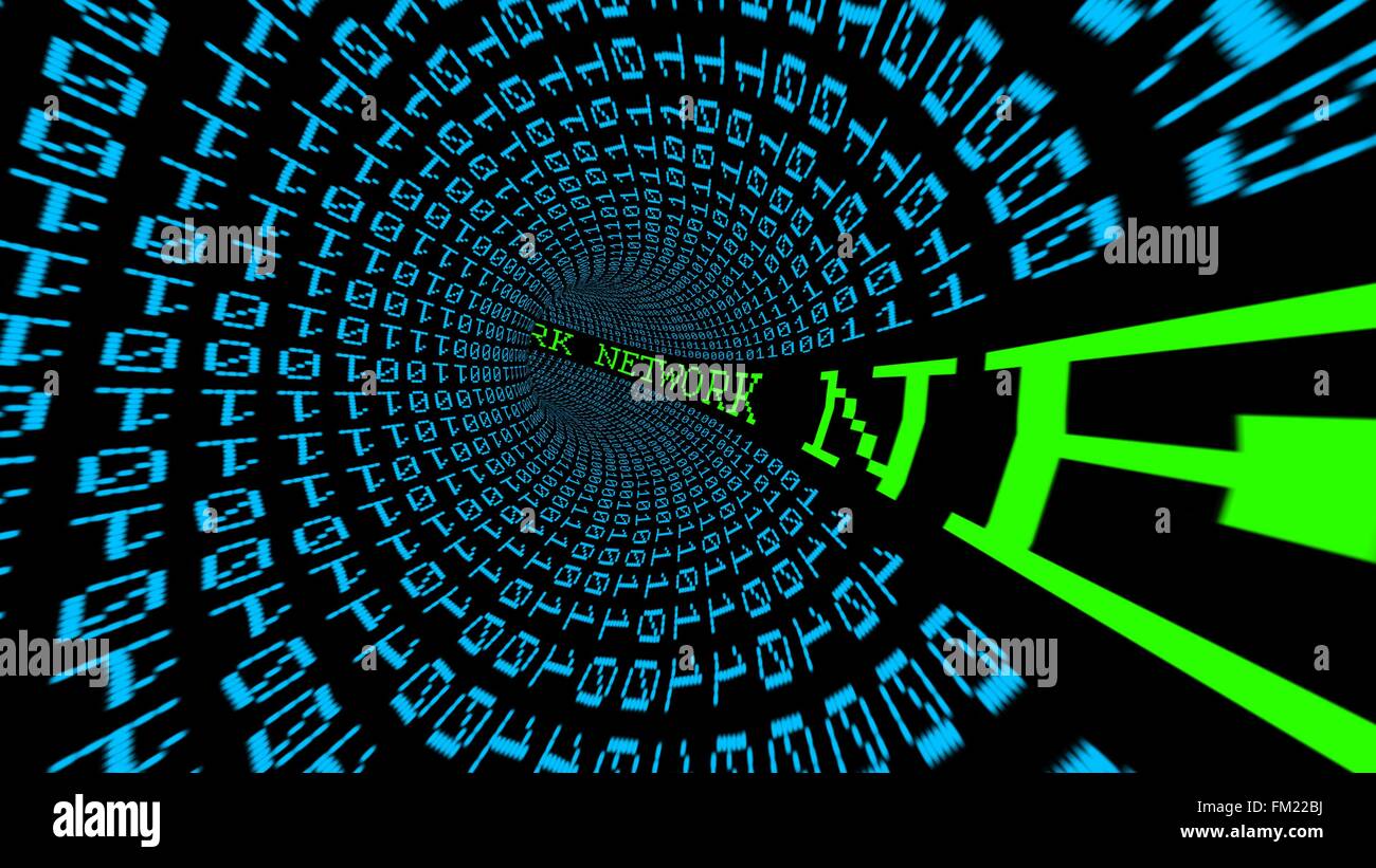 Network data tunnel Stock Photo - Alamy