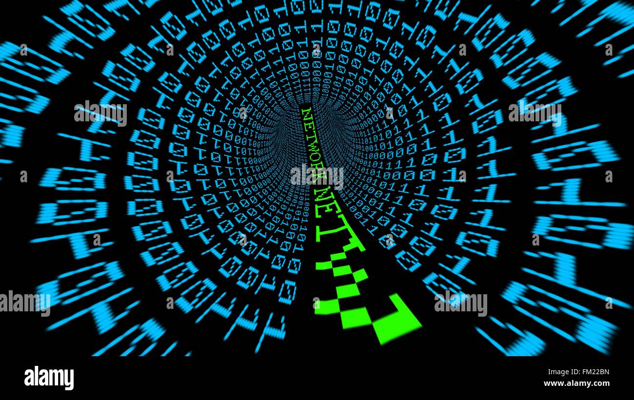 Network data tunnel Stock Photo - Alamy