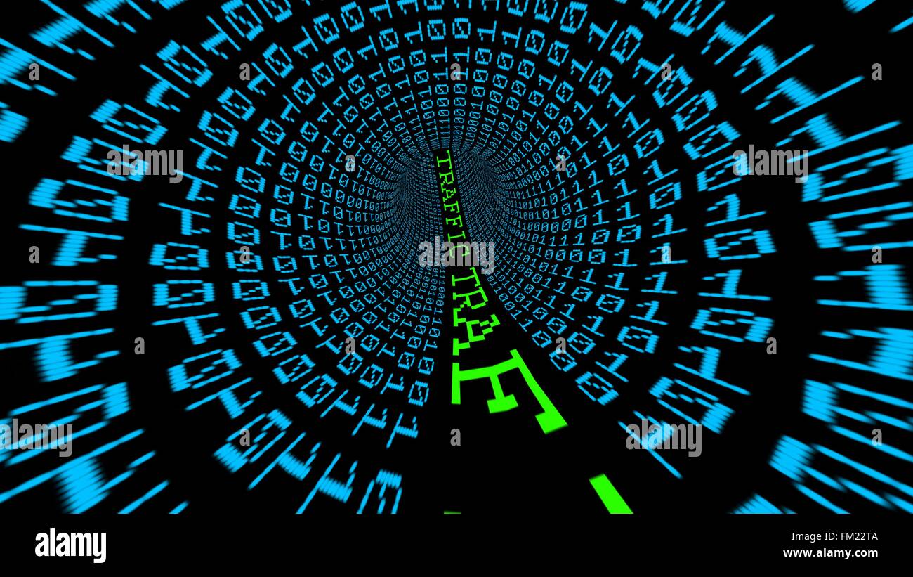 Internet traffic data tunnel Stock Photo - Alamy