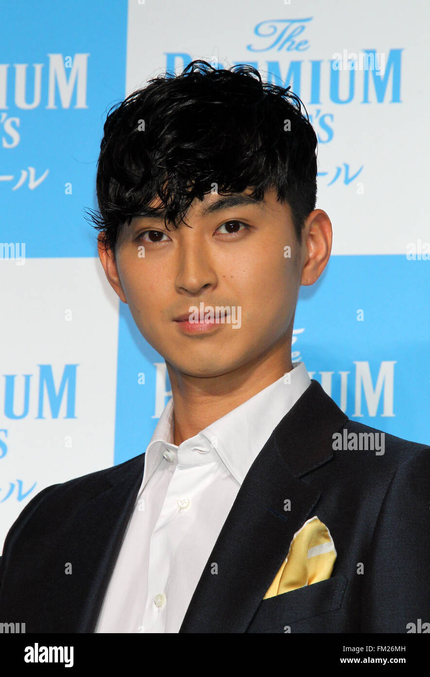 Shota Matsuda, Feb 25, 2016 : Japanese actor Shota Matsuda attends Suntory "The Premium Malt's ...