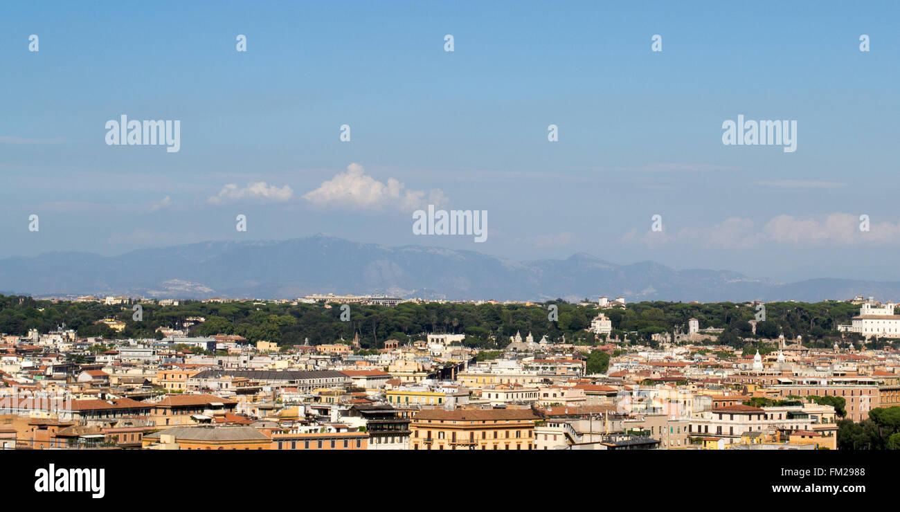 Spectacular panorama of ancient Roman empire - currently Rome, Italy ...