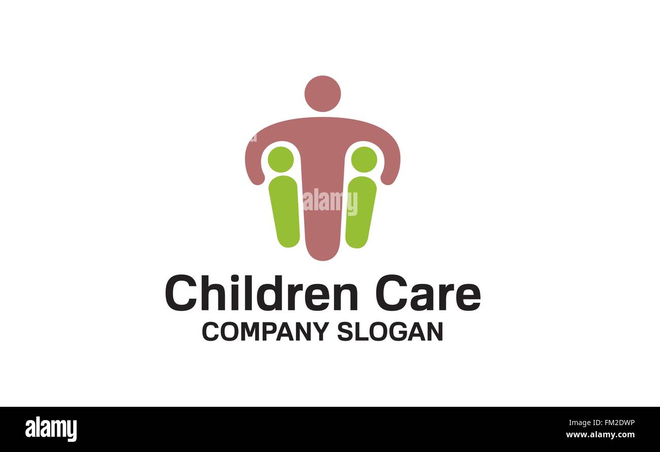 Children Father Mother Care Design Logo Vector Symbol Illustration ...