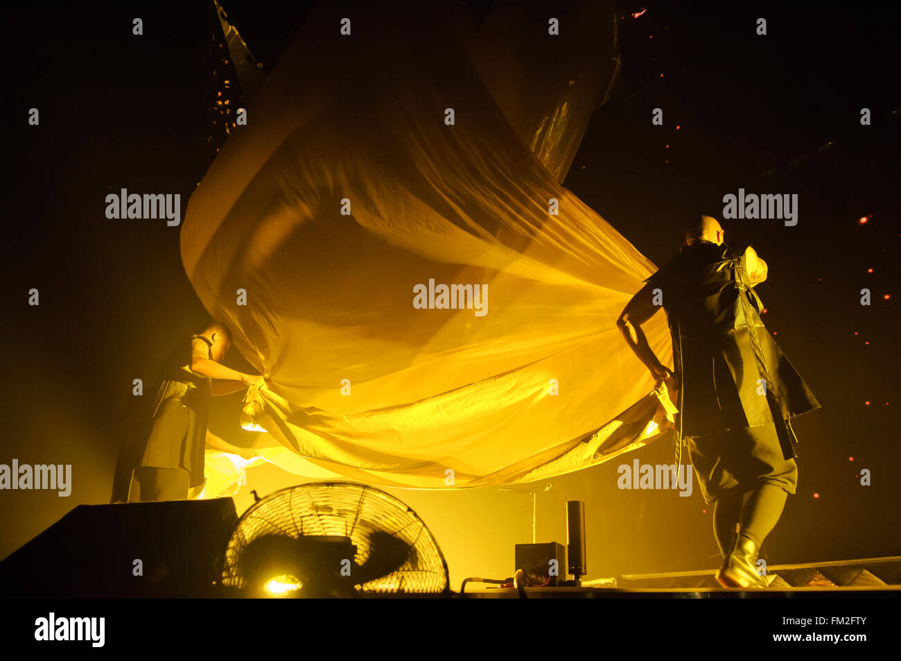 Liverpool, UK. 10th March 2016. Singer, Ellie Goulding, performs during ...