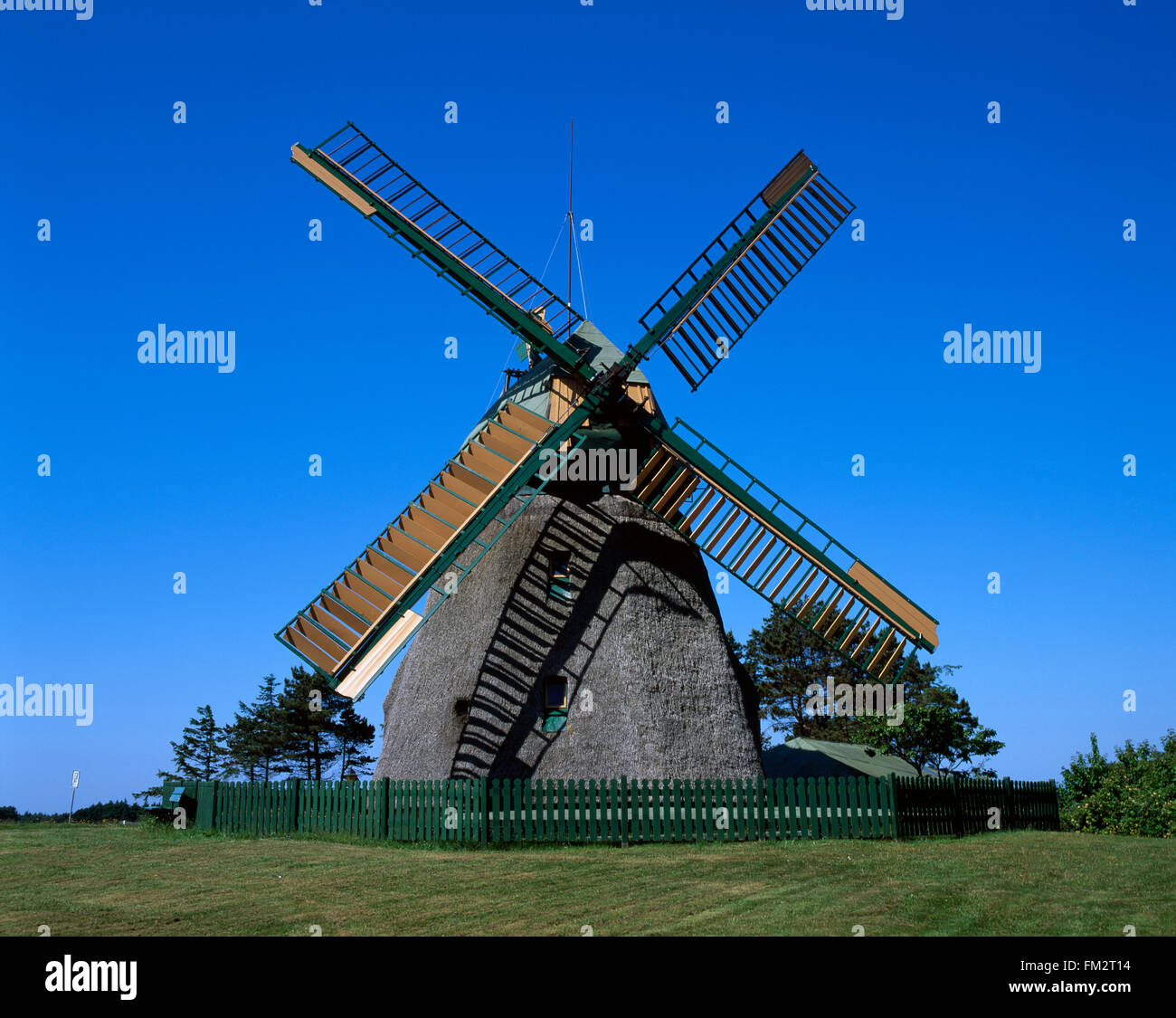 Windmill in Nebel, Amrum island, Schleswig-Holstein, Germany, Europe ...