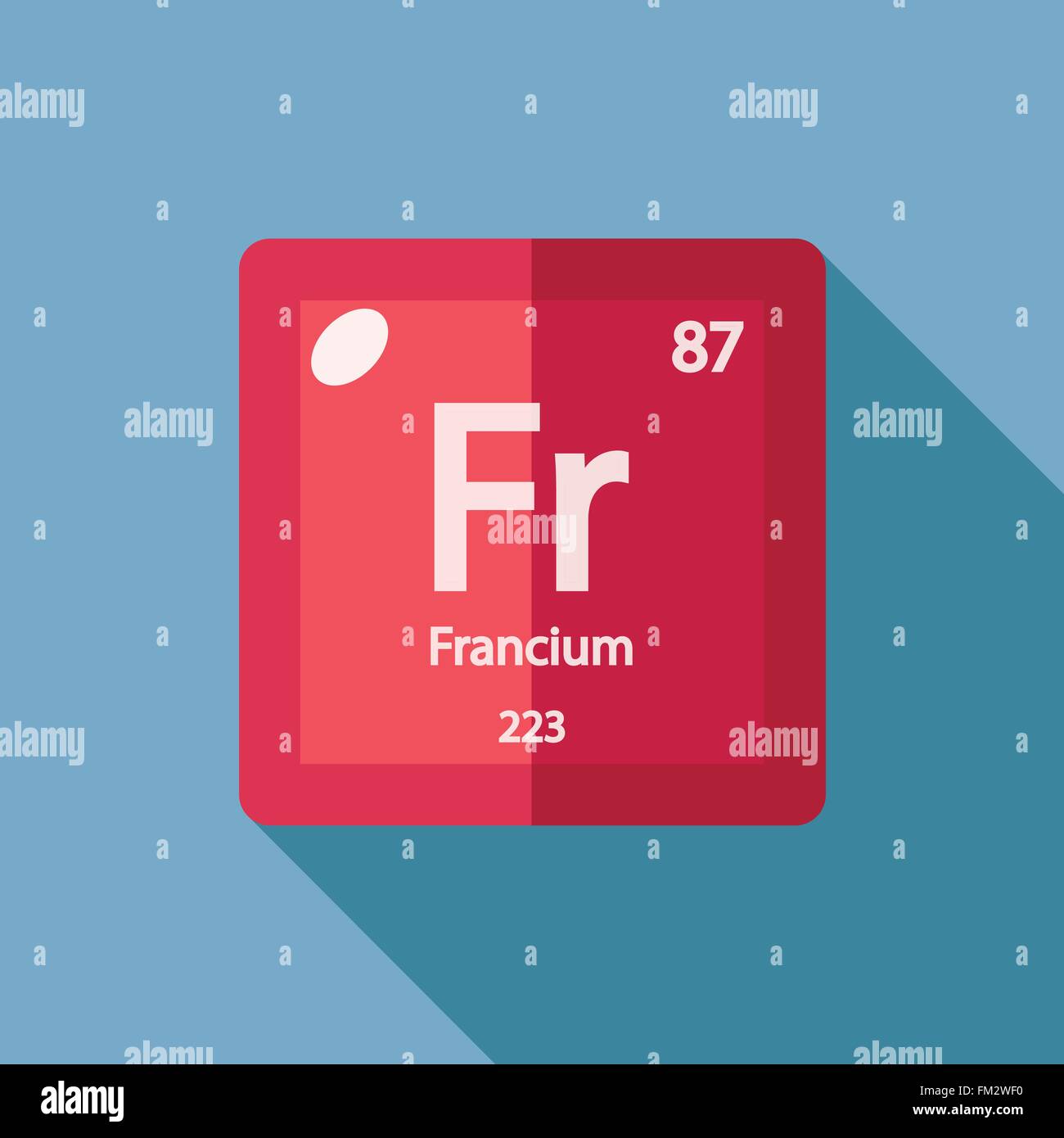 Chemical element Francium Flat Stock Vector Image & Art - Alamy