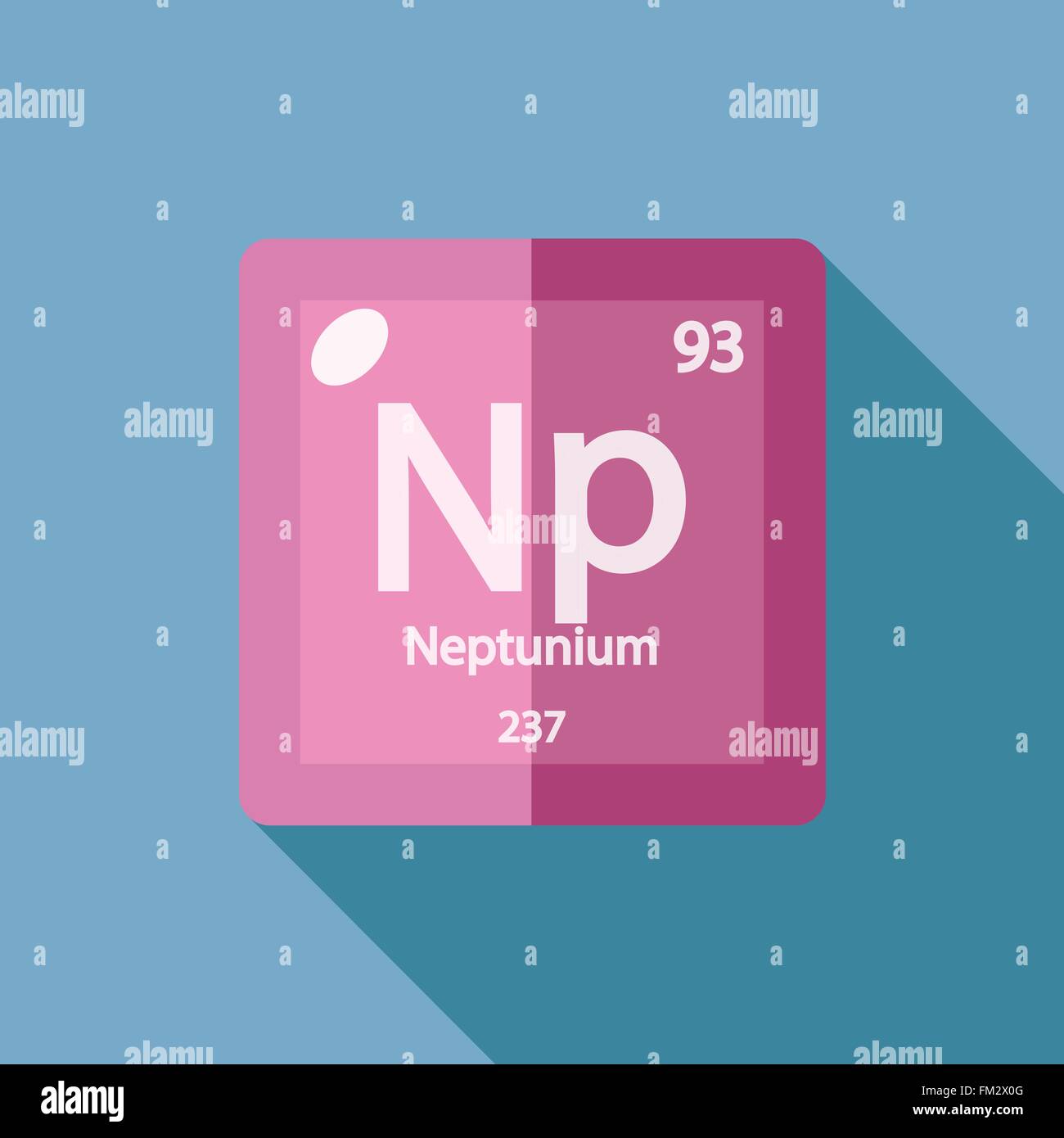 Neptunium symbol Stock Vector Images - Alamy