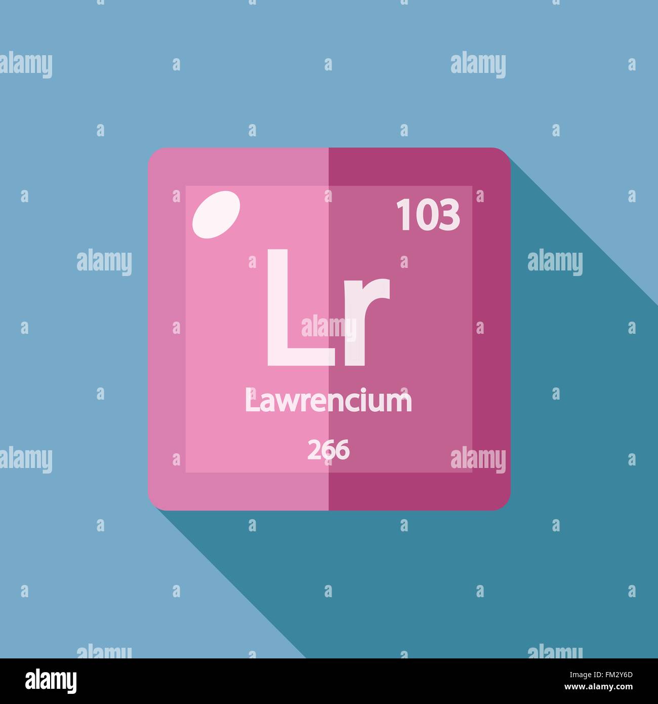 Chemical element Lawrencium Flat Stock Vector Image & Art - Alamy