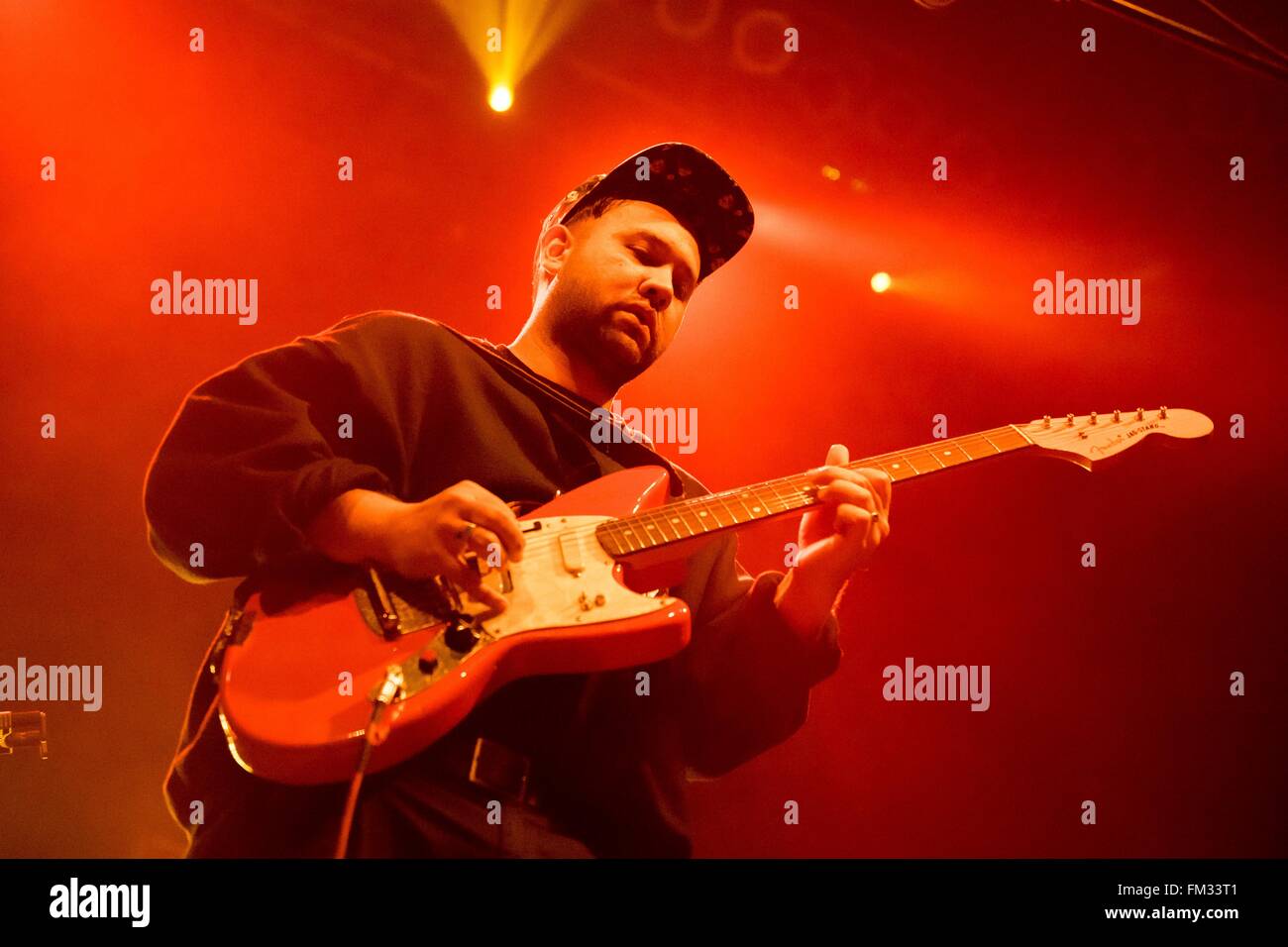 Washington, D.C, USA. 17th Feb, 2016. RUBAN NIELSON of Unknown Mortal ...