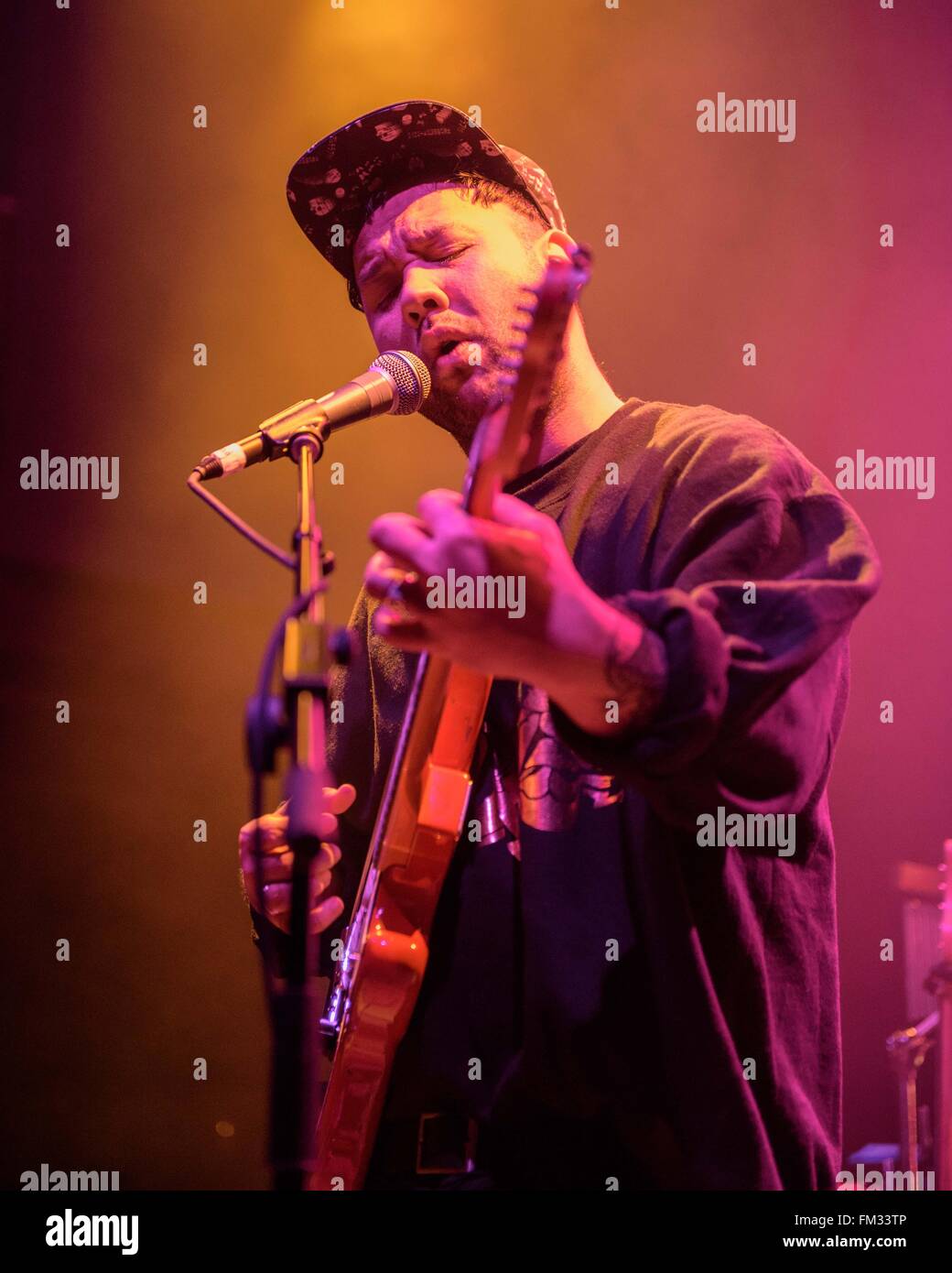 Washington, D.C, USA. 17th Feb, 2016. RUBAN NIELSON of Unknown Mortal ...