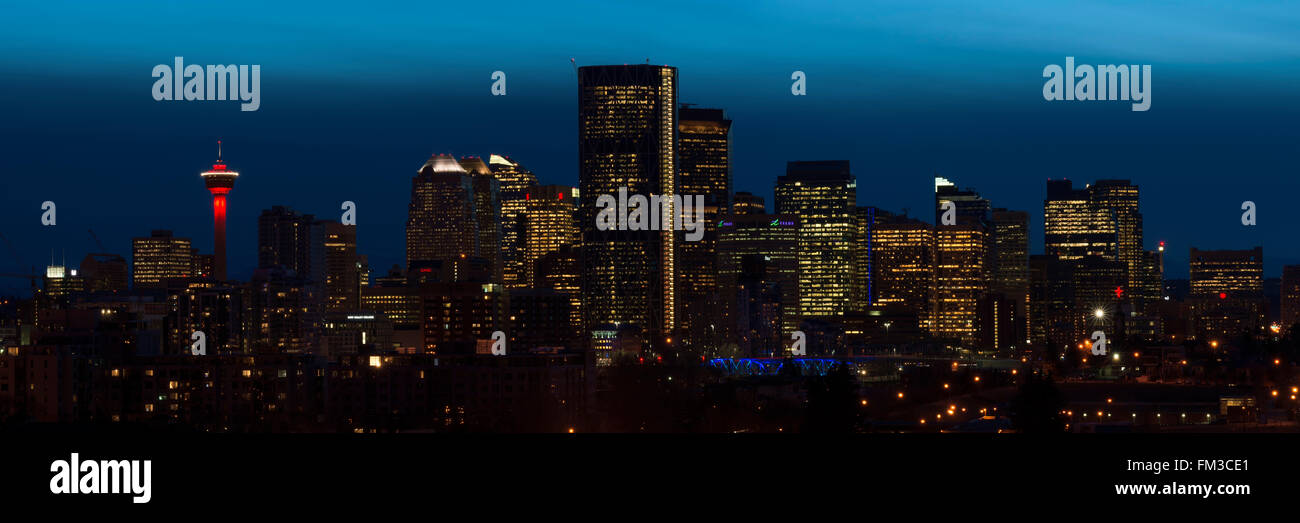 Evening in Calgary Stock Photo - Alamy