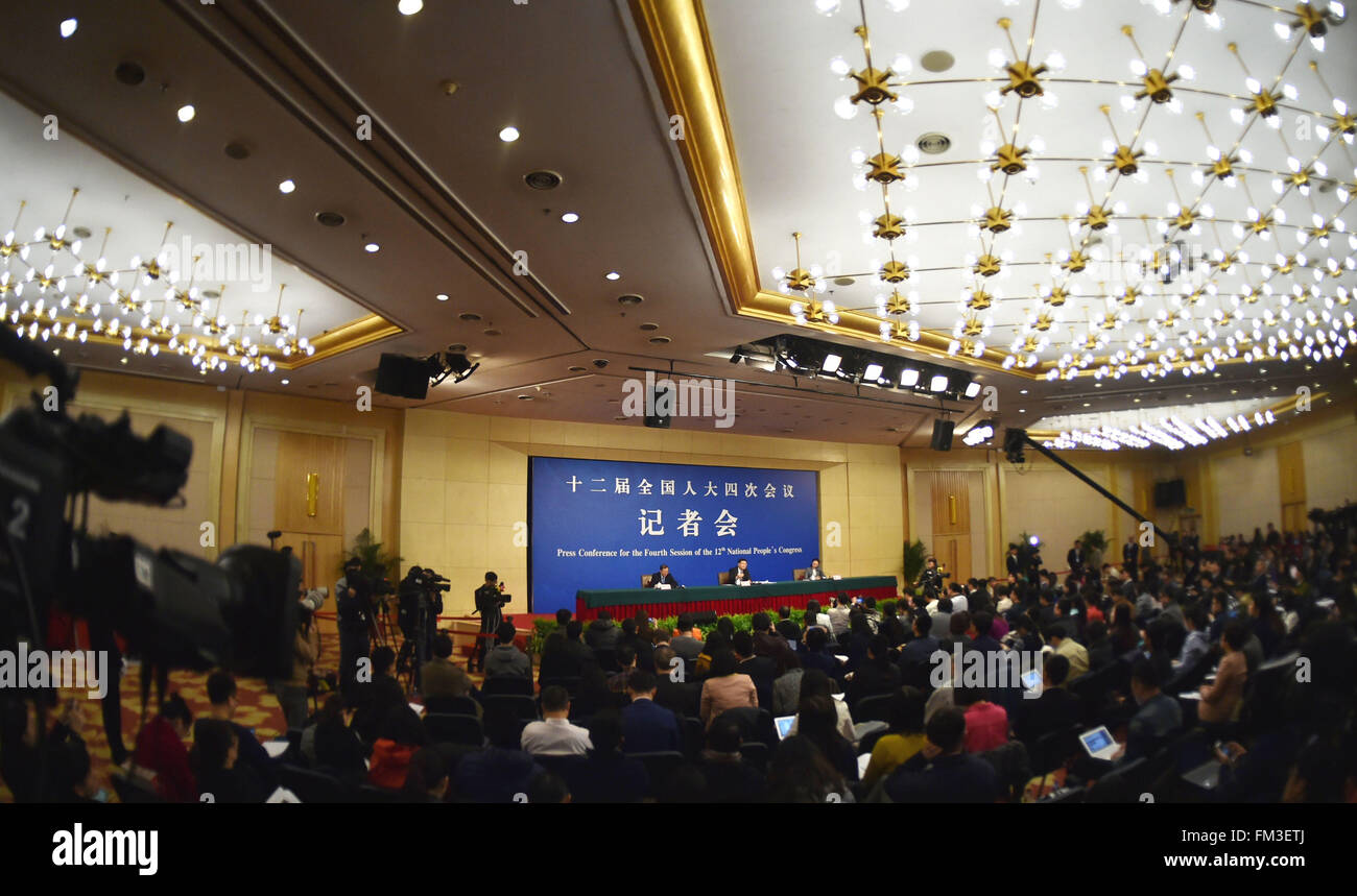 Beijing, China. 11th Mar, 2016. Chinese Minister of Environmental ...