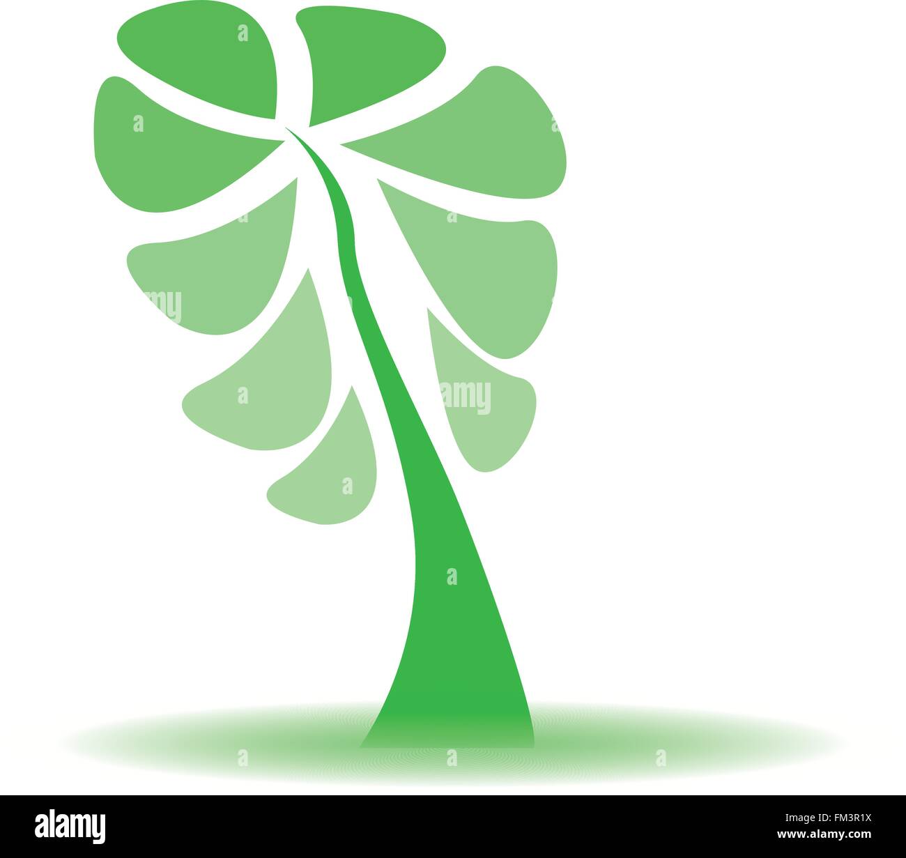 Isolated abstract tree on a white background Stock Vector Image & Art ...