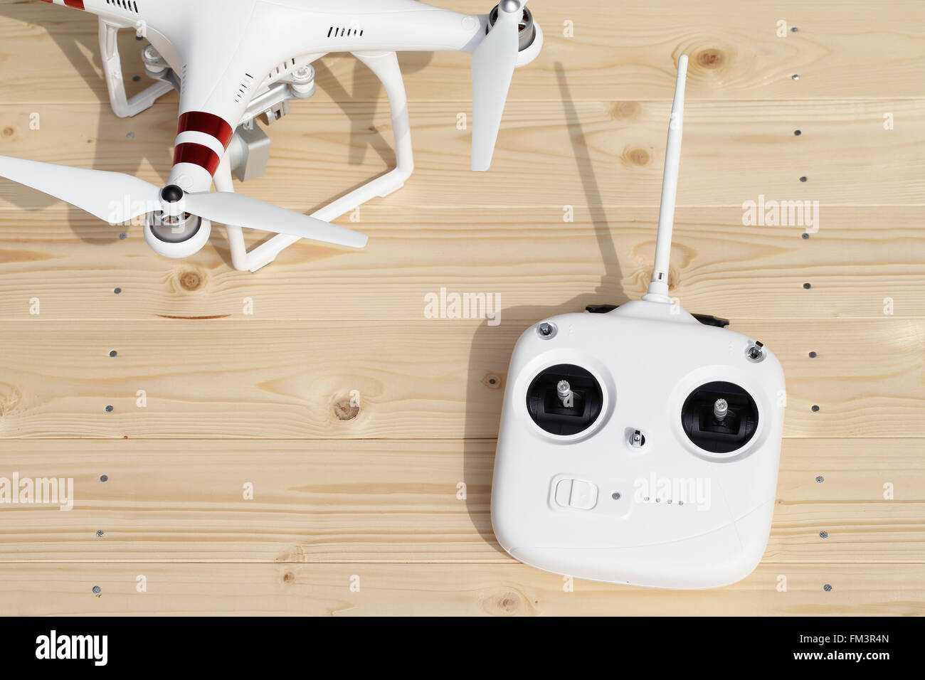 drone and remote controller, tool for aerial photo and video Stock ...