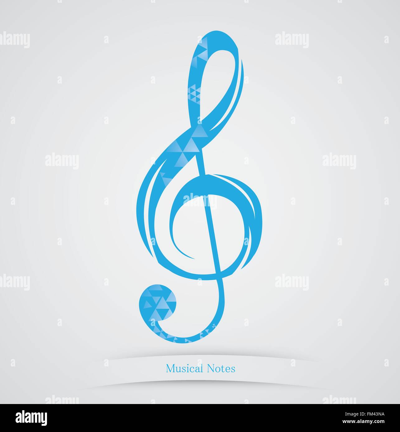 Isolated musical note and text on a grey background Stock Vector Image ...