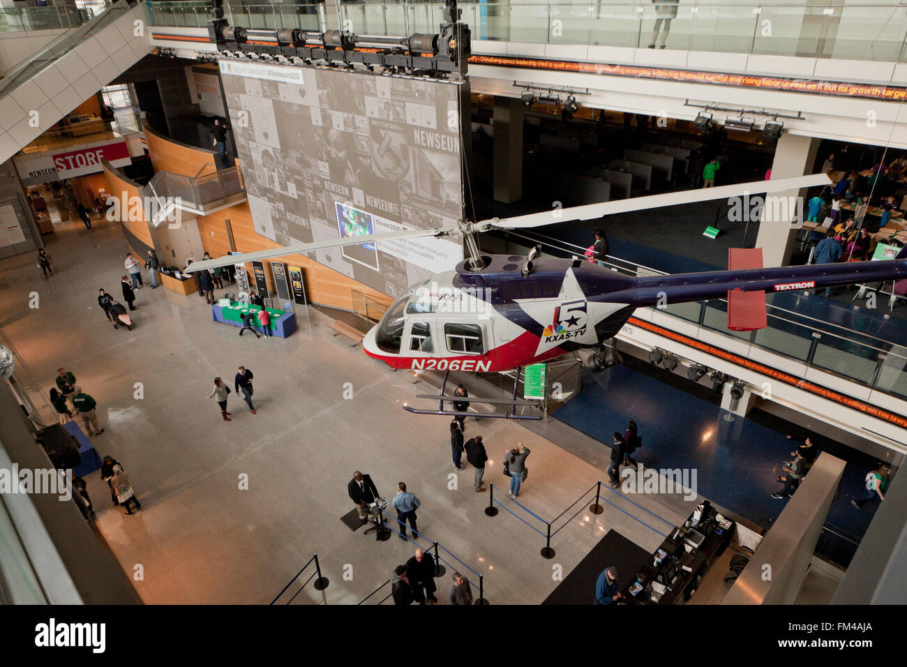 Newseum interior - Washington, DC USA Stock Photo - Alamy
