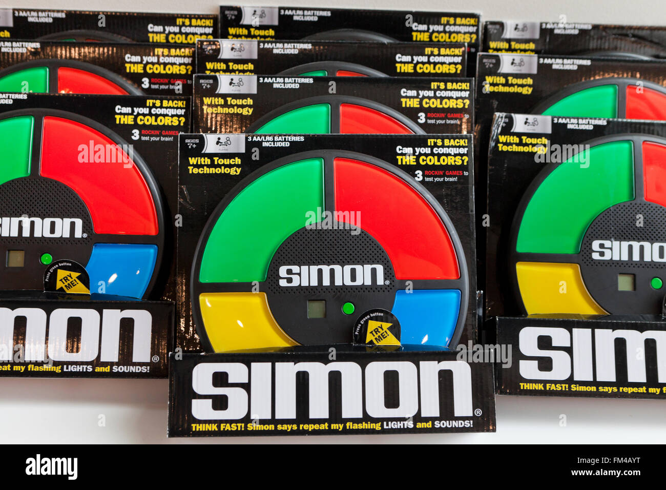Simon game box hi-res stock photography and images - Alamy