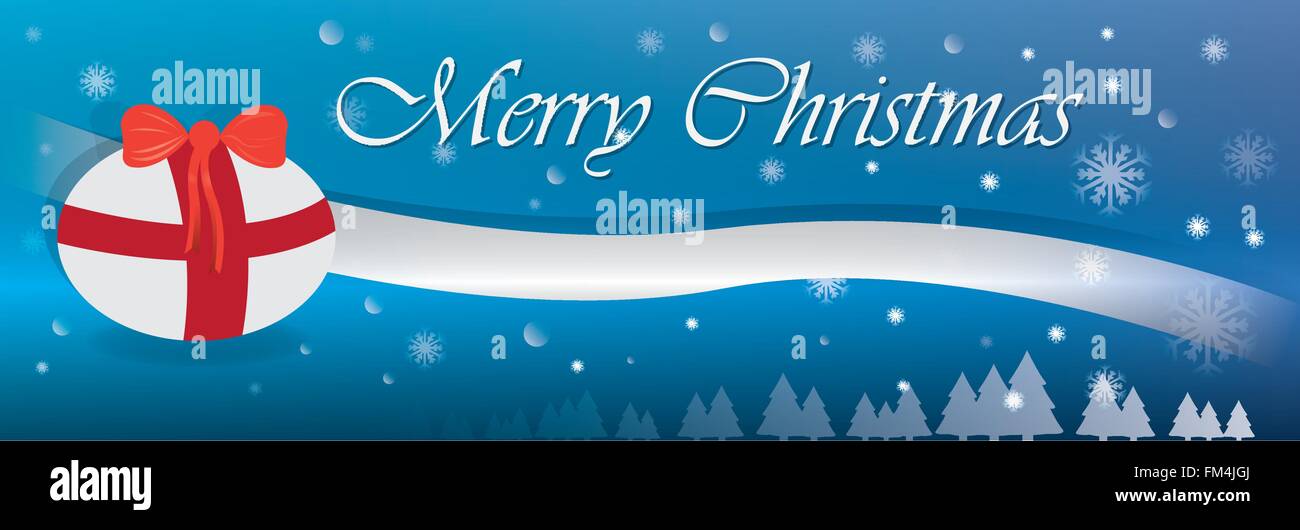 Colored christmas banner with text and a snowball Stock Vector Image ...