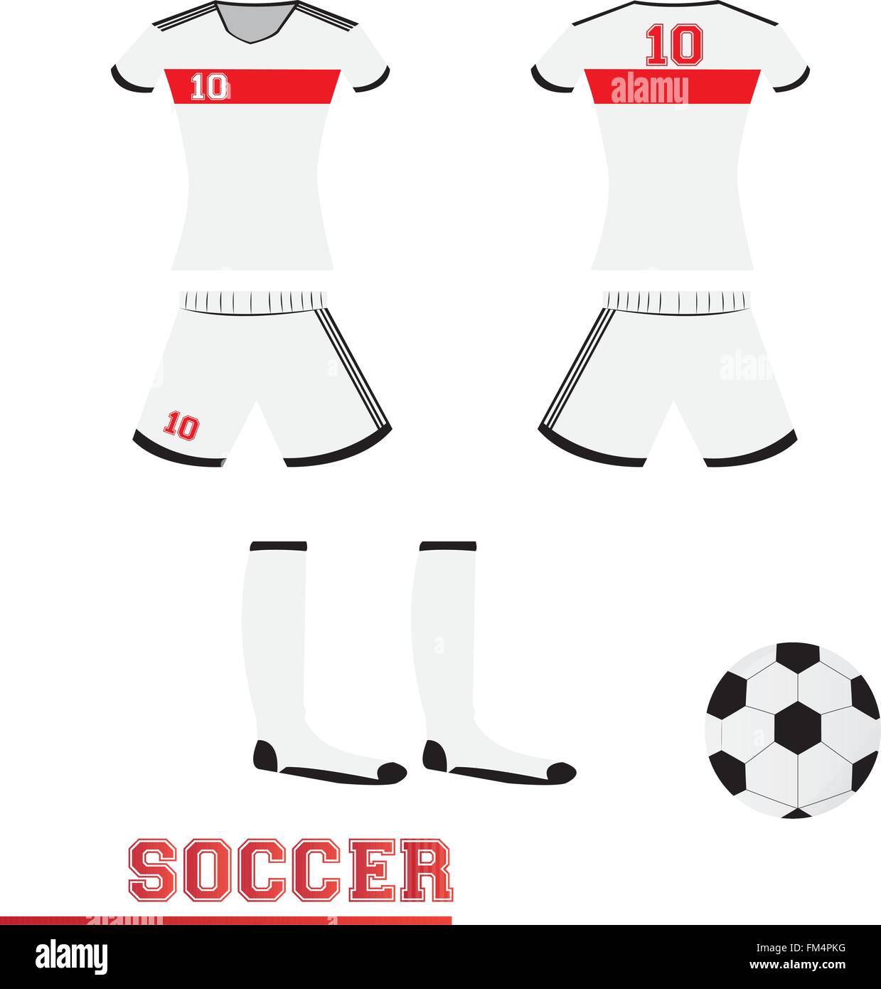 Group of people soccer uniform Stock Vector Images - Alamy