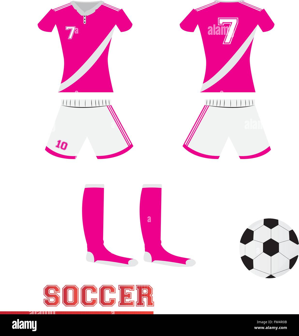 Group of people soccer uniform Stock Vector Images - Alamy