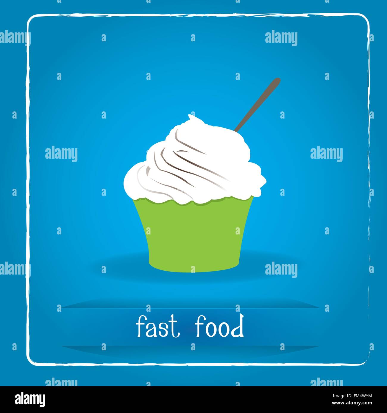 Classic vintage blue cream Stock Vector Images - Alamy