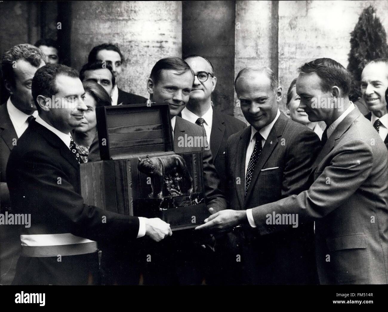 1969 - Thevisit of the American spaceman in Rome: Neil Armstrong, Edwin ...