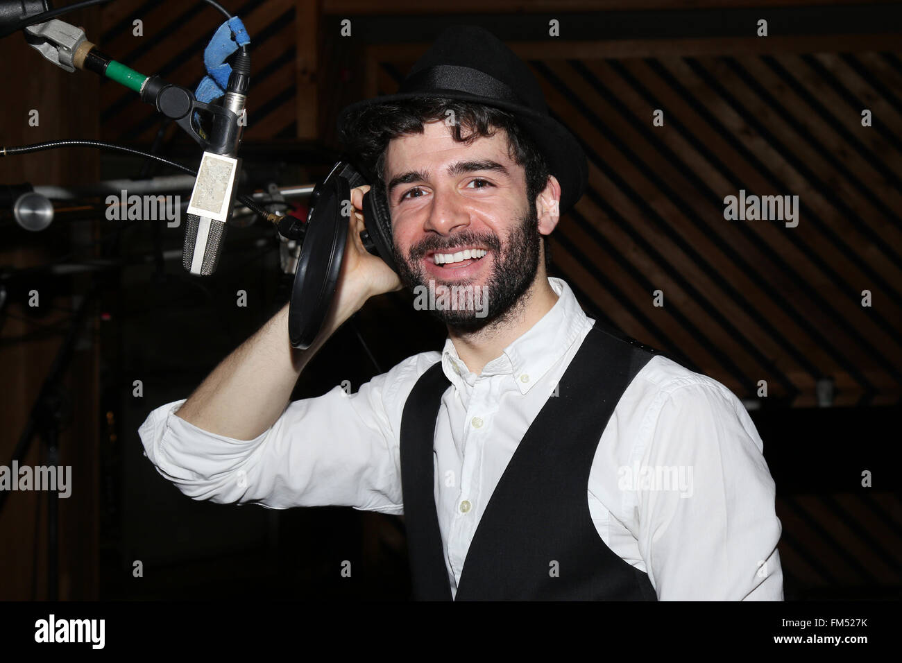 Broadway Records recording session for the 2016 cast album of Fiddler ...