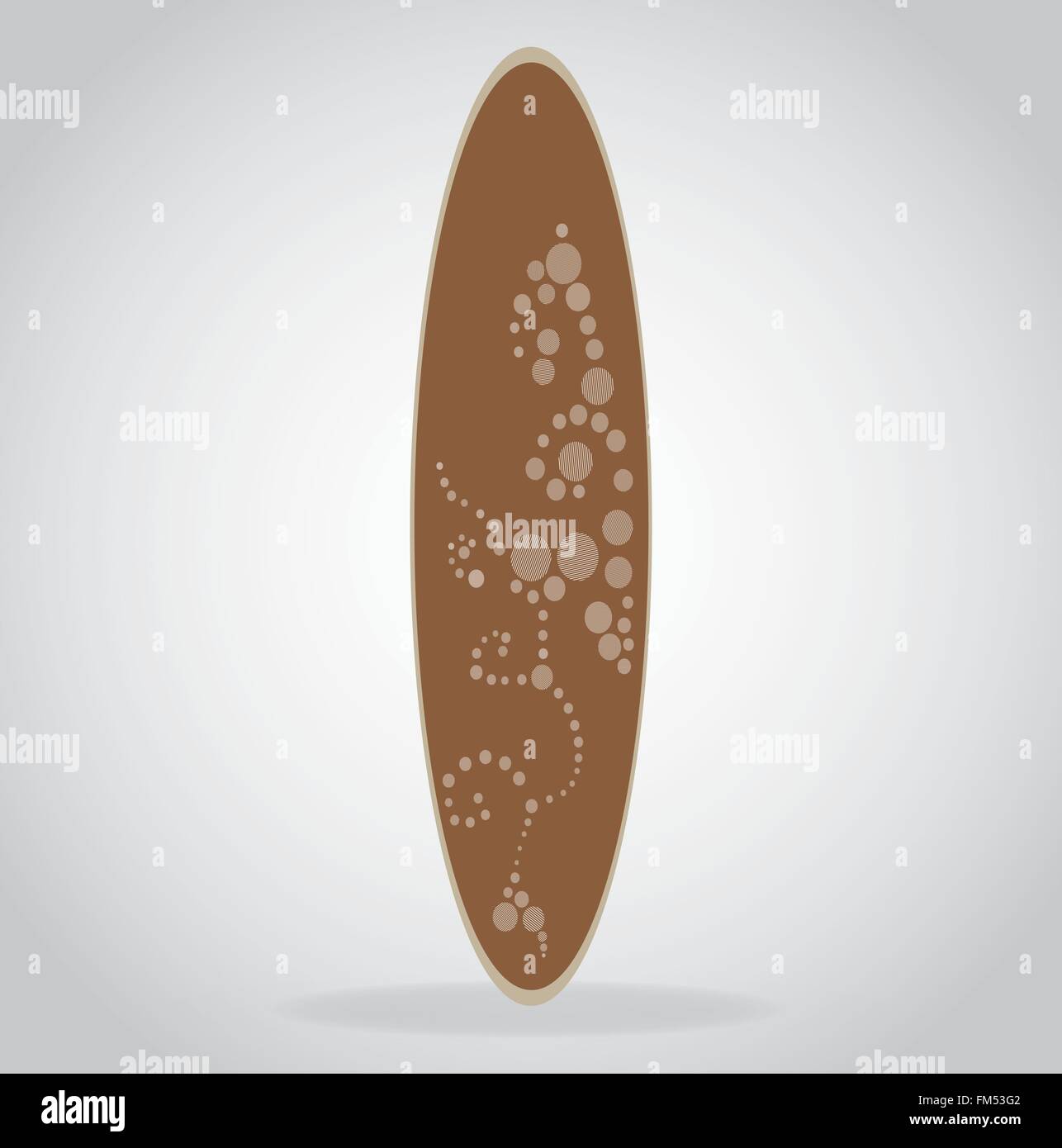 Isolated surfboard with a texture on a grey background Stock Vector ...