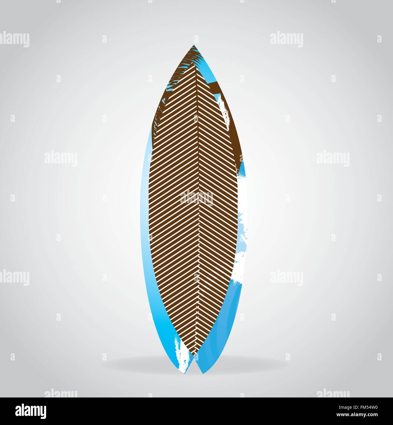 Isolated surfboard with a texture on a grey background Stock Vector ...