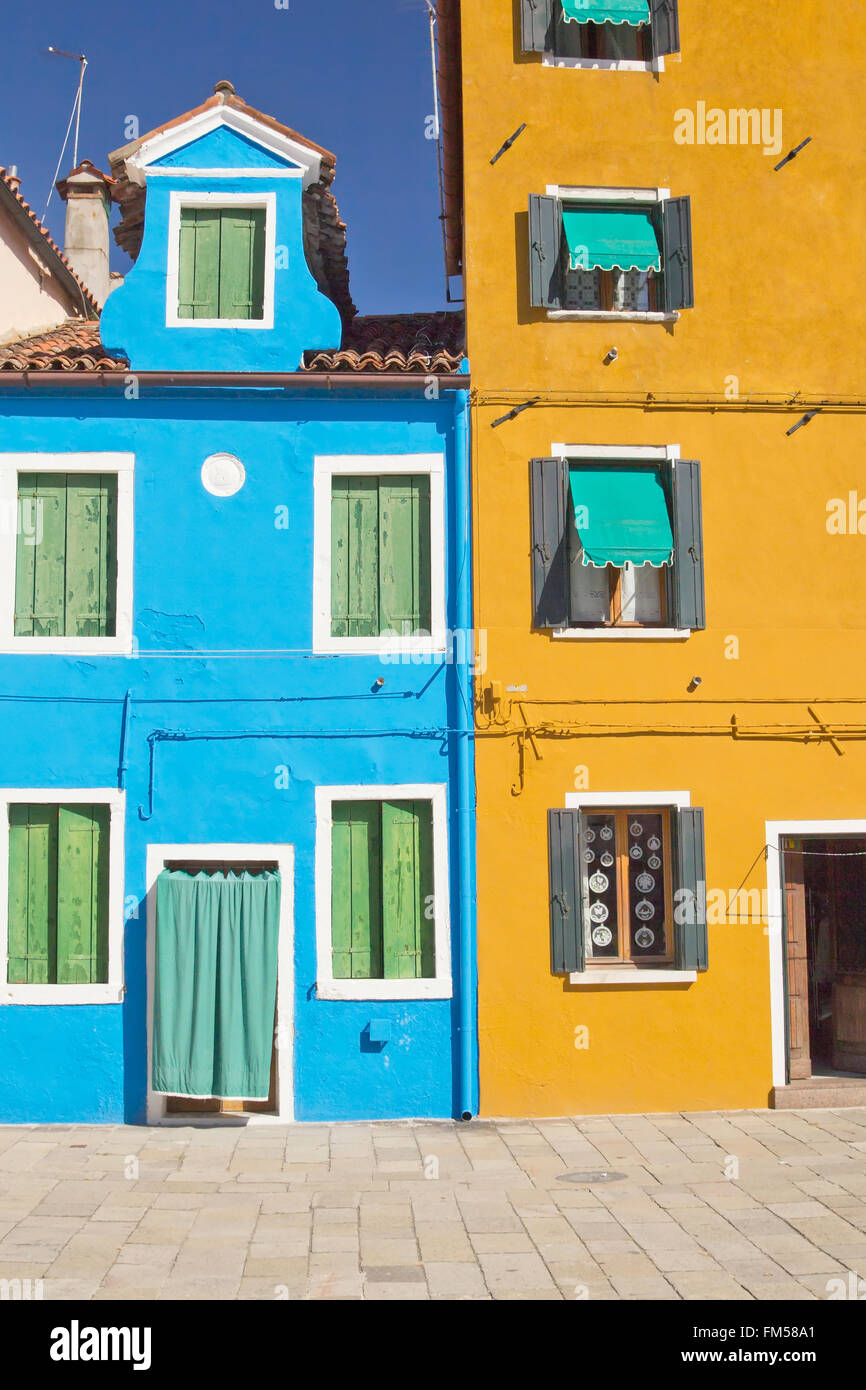 Color houses in Venice island Burano (Italy Stock Photo - Alamy
