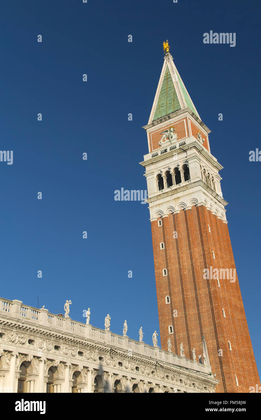 St Mark's Campanile is the bell tower of St Mark's Basilica in Venice ...